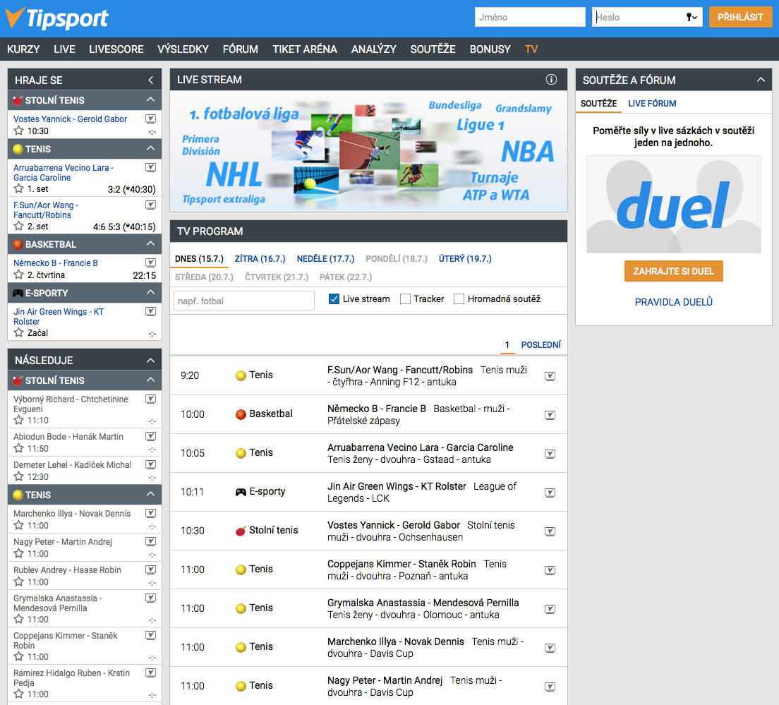 Tipsport.cz toleruje ziskové sázkaře / bonus 300 Kč zdarma