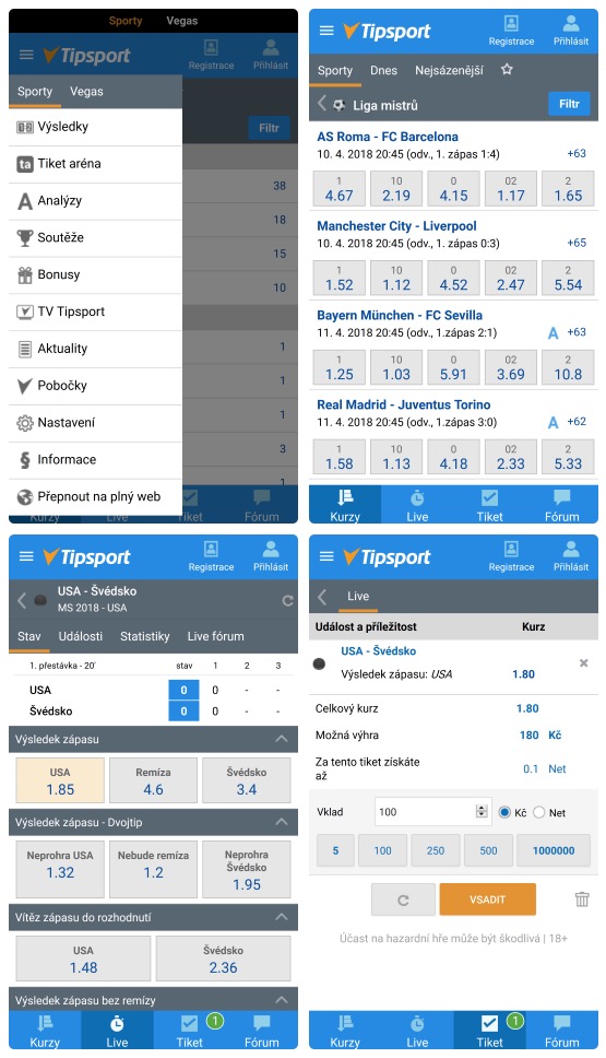 🏅Tipsport.cz recenze 2020 - 150 Kč zdarma, live kurzy